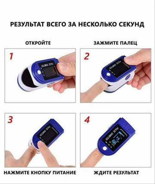 Пульсоксиметр на палец купить | Личные вещи | Festima.Ru – частные ...
