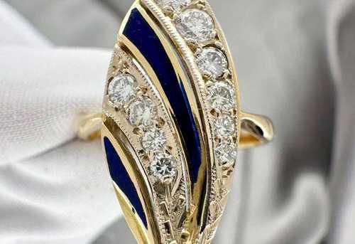 Золотое кольцо с бриллиантами 750 проба 8.11 гр