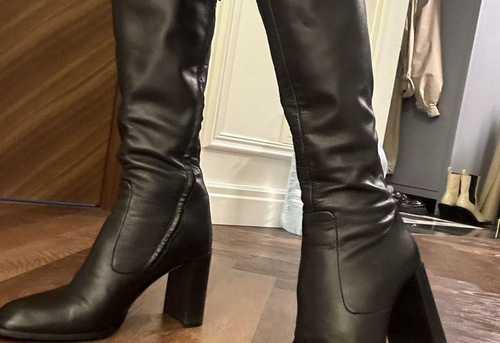 Сапоги zara, кожа, 40 размер