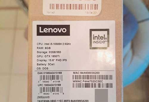 15.6" Lenovo Creator 5 15IMH05, 512 ГБ, Core i7-10750H, RAM 32 ГБ, GeForce GTX 1650 Ti 4 ГБ