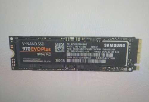 Samsung 970 EVO Plus 250гб (б/у)