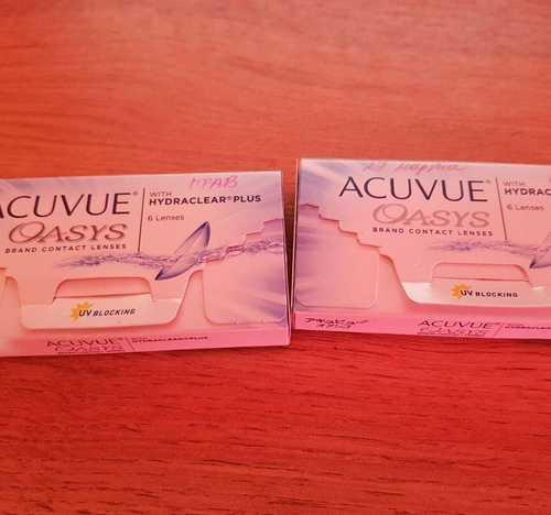 Линзы Acuvue Oasys -2,75 и -4,25