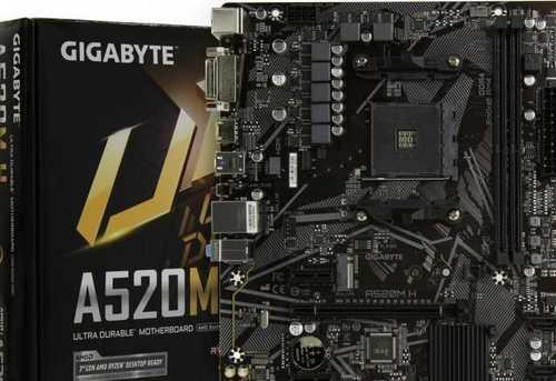 Материнская плата Socket AM4 gigabyte A520M H 2DDR