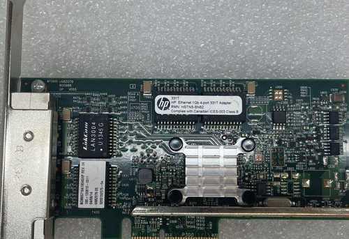 Сетевая карта HP 331T Adapter Gigabit 4xRJ45