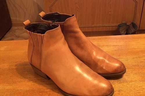 Сапоги-ботинки Tamaris кожаные весна 40 раз