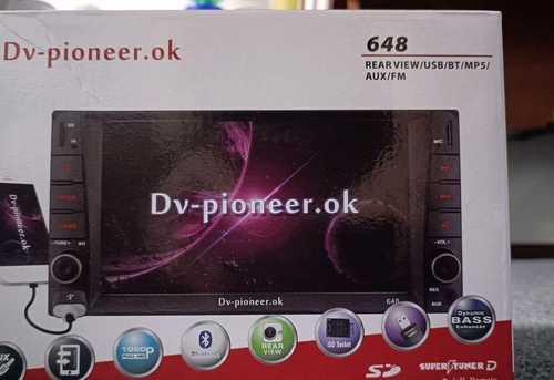 Автомагнитола 2din Dv pioneer. ok 648