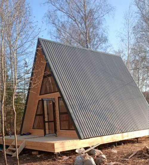 Дом в стиле A-Frame 6x6 под ключ