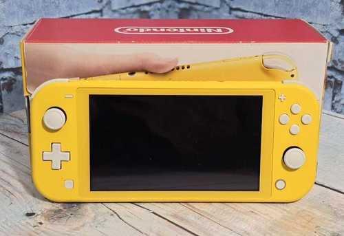 Nintendo switch lite желтый прошитый 32gb+128gb