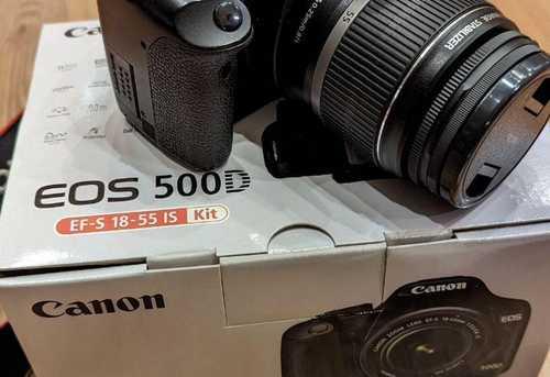 Зеркальный фотоаппарат canon 500d kit