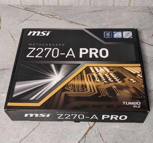 Материнская плата MSI Z270-A Pro LGA 1151