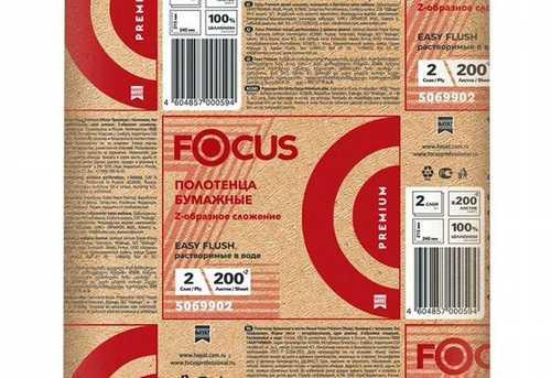 Полотенца бумажные Focus Premium Z-сложения водора