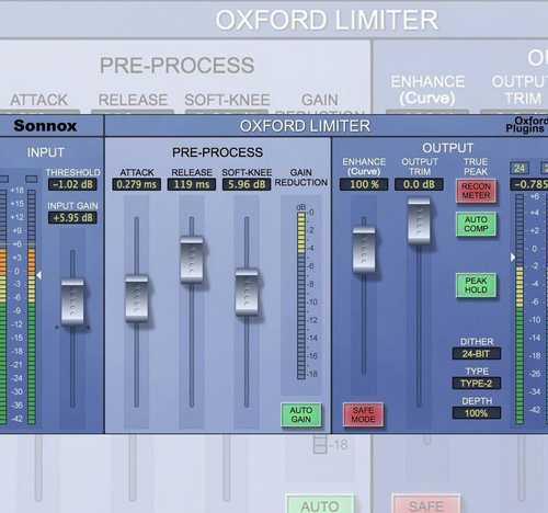 Oxford Limiter Native sonnox Плагин