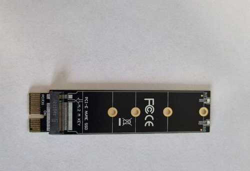 Переходник адаптер m.2 ключ M to PCI-E 1x