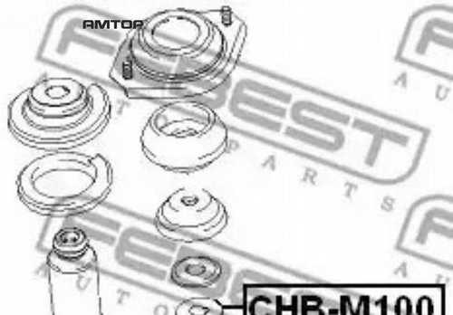Febest chbm100 Подшипник амортизационной опоры пер