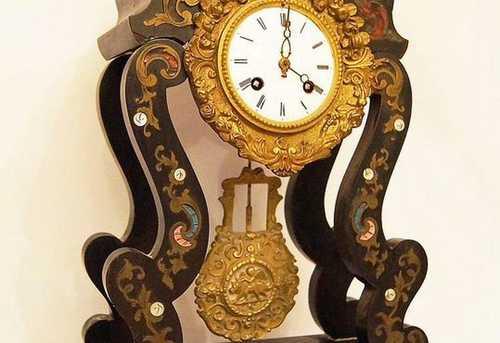 Антиквариат.Каминные часы Буль "Boulle",19 век