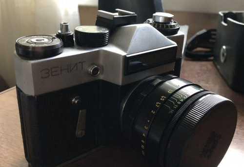 Плёночный фотоаппарат zenit et + гелиос 44