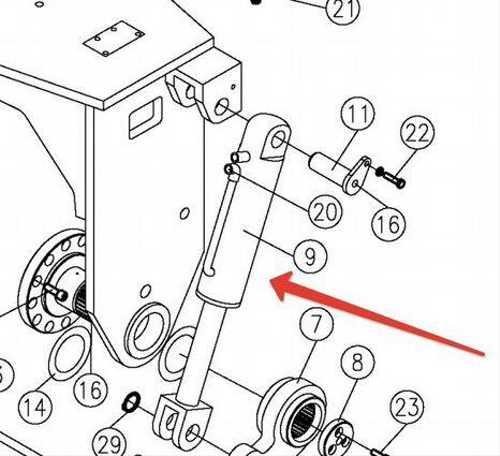 Ремкомплект г/ц подъема MF000085T-030900K