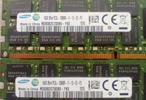 16GB DDR3 ECC REG 12800R, Samsung / Micron (20шт.)