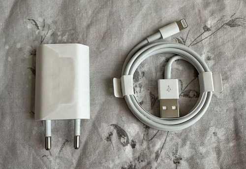 Оригинальный адаптер и кабель lightning iPhone
