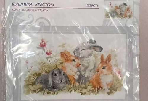 Набор для вышивания Риолис "Забавные крольчата"