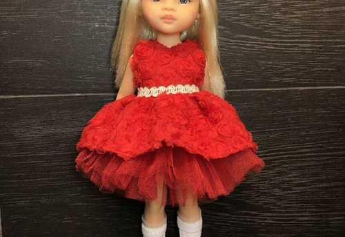 Кукла paola reina в красном луке