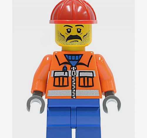 Минифигурка Lego Construction Worker - Orange Zip