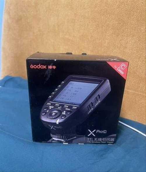 Пульт радиосинхронизатор Godox Xpro-C для Canon