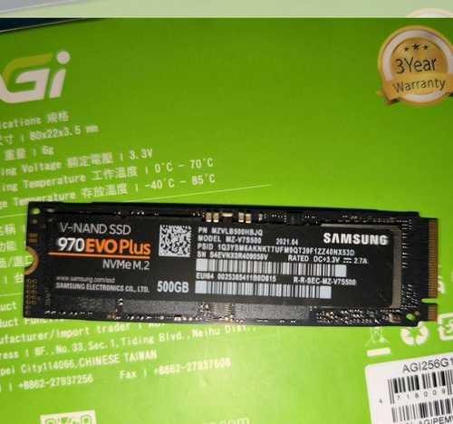 Ssd samsung 970 evo plus 500gb