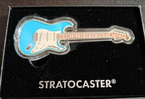 2023 Гитара Stratocaster Blue Fender серебро