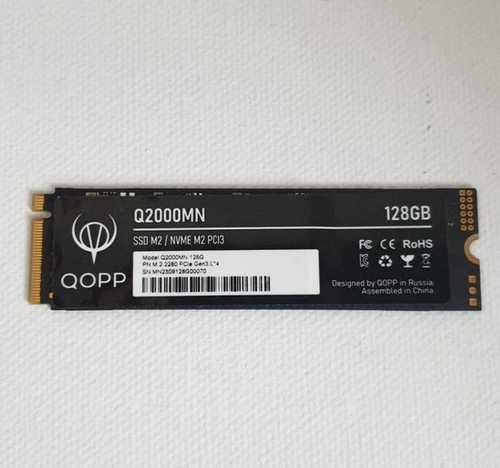 SSD M.2 NVMe 128gb qopp