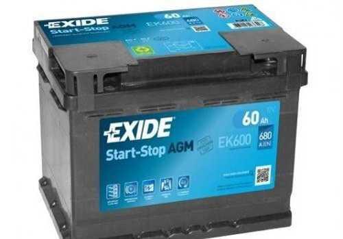 Аккумулятор 60 (680) exide AGM Start-Stop ( +) -об