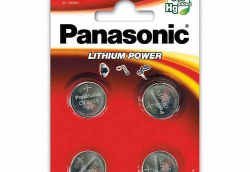 Батарейки Panasonic CR-2025EL/4B дисковые литиевые