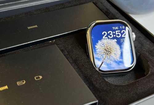 Apple watch HW9 3 ремешка серебро