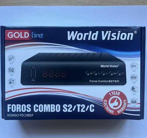 DVB-T2 приставка World Vision Foros Combo Black