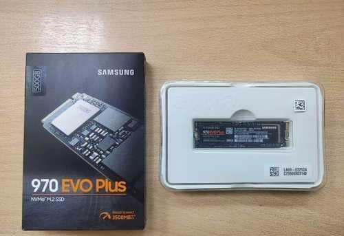 SSD диск samsung M.2 970 EVO Plus 500 Гб