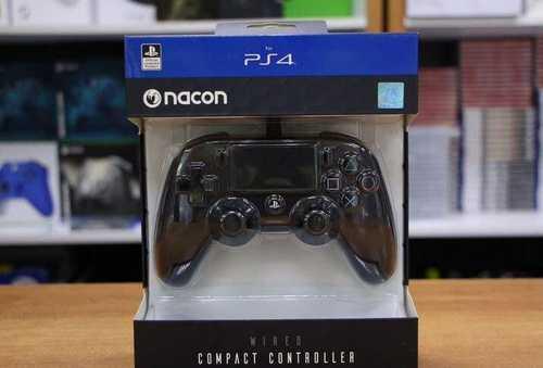 Геймпад проводной Nacon Compact PS4/PC черный