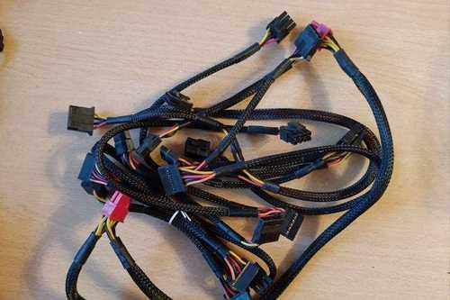 Кабеля для ksas модульные. 8pin, sata, molex