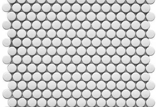 Мозаика Starmosaic Penny Round белая керамическая