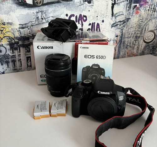 Фотоаппарат canon 650d с родным объективом