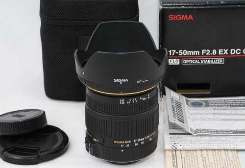 Объектив Sigma 17-50 mm f/ 2.8 EX DC OS для Nikon