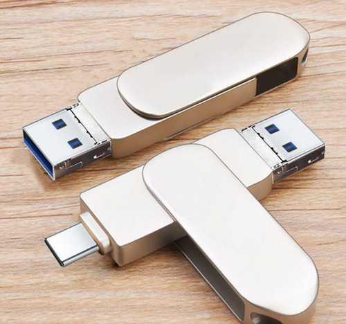 Флешка на 128GB с 3 портами, Flash USB, накопитель