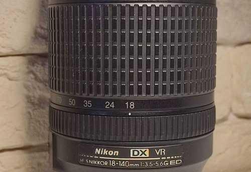 Объектив Nikon AF-S 18-140mm VR