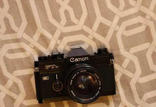 Canon ftb QL + Canon FD 50mm 1.4 SSC