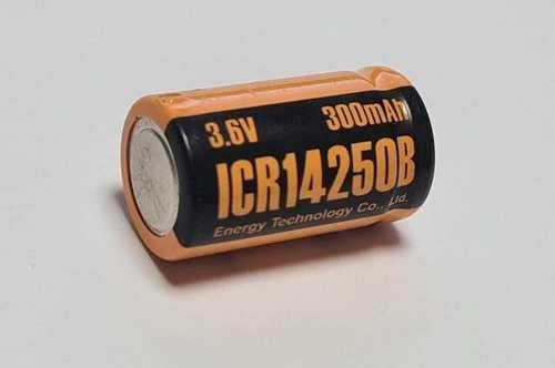 Аккумулятор ET icr14250b (3.7В, 300мАч, Li-Ion )