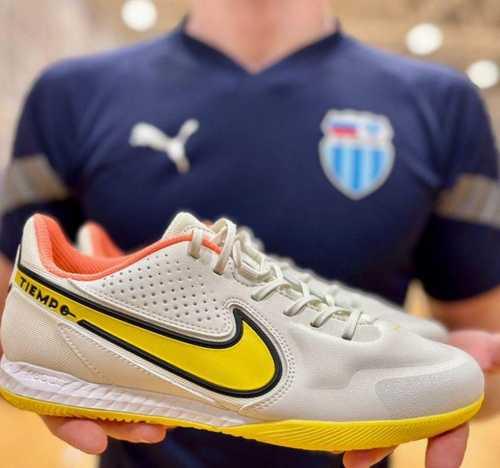 Футзалки Nike Tiempo Legend 9 YellowRed Sole