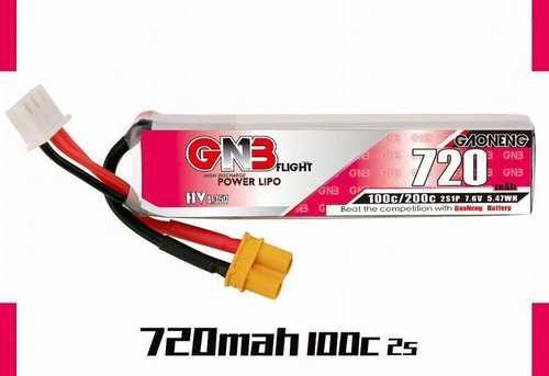 Аккумуляторы LiPo 2s GNB 720mah HV 100C XT30