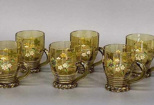 Чашечки мануфактуры Fritz Heckert 1890е гг
