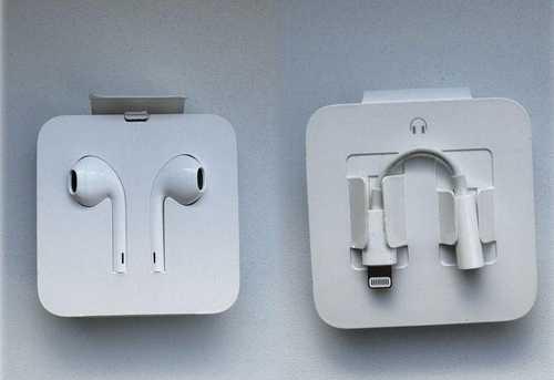 Earpods lightning / переходник jack 3.5