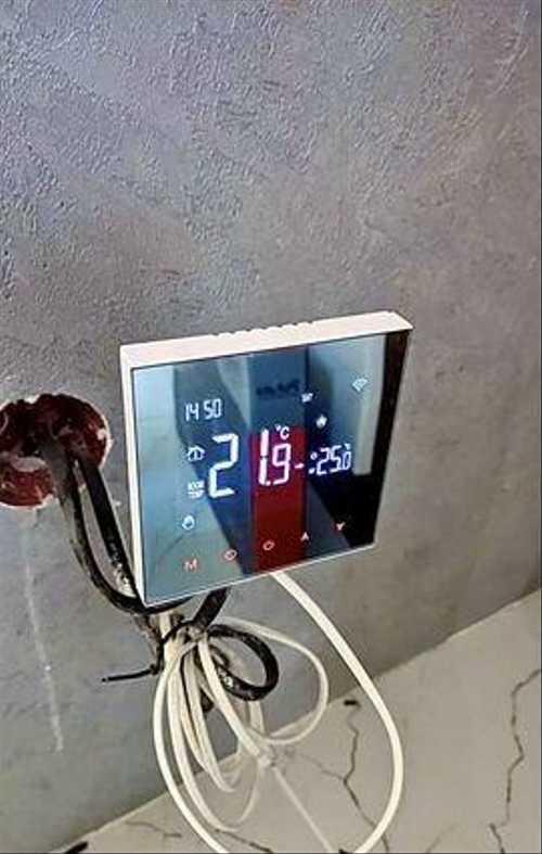 Зеркальный терморегулятор для теплого пола WiFi