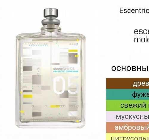 Парфюмерия Escentric Molecule в ассортименте